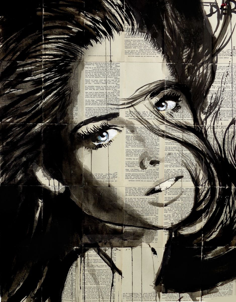 FLIP Ink drawing by Loui Jover | Artfinder