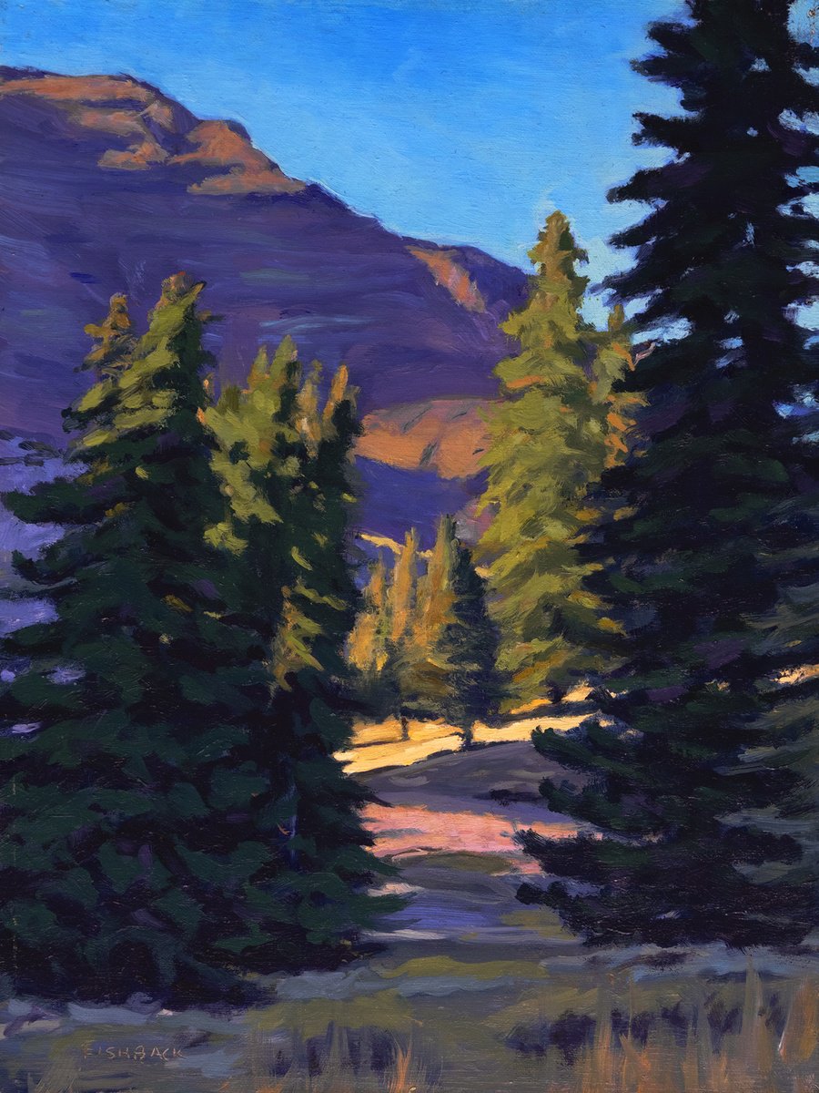 Warm Light in Crested Butte Oil painting: Daniel Brian Fishback | Artfinder