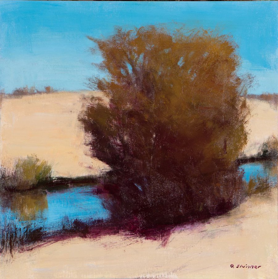 Creekside Tree Acrylic painting by David Skinner | Artfinder