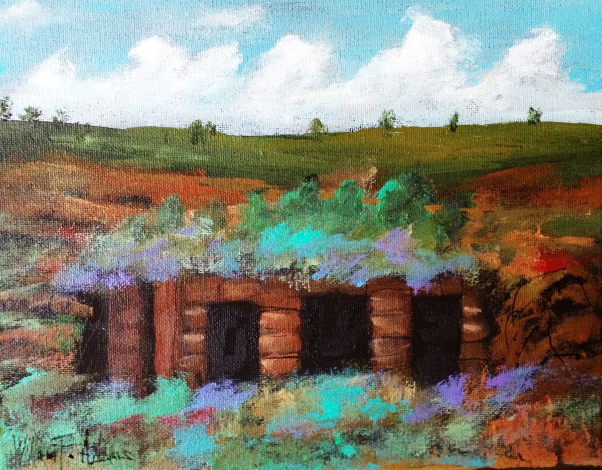 The Tomb of Joshua in Timnath Acrylic painting: William F. Adams ...