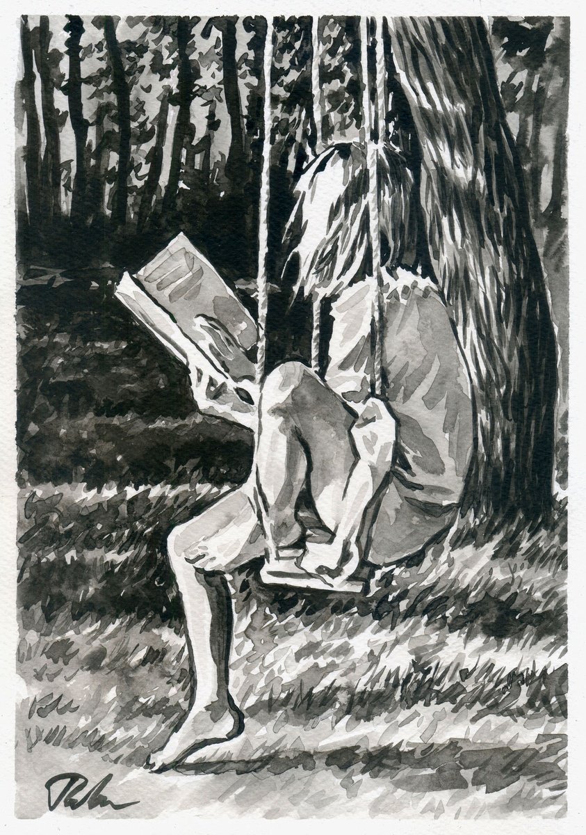 "Fairytale" Ink drawing by Tashe | Artfinder