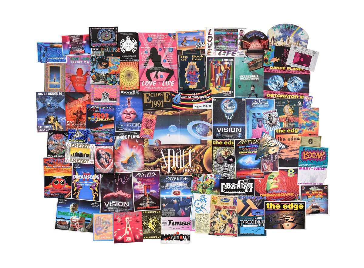 Rave Flyers Giclée print: Trash Prints | Artfinder